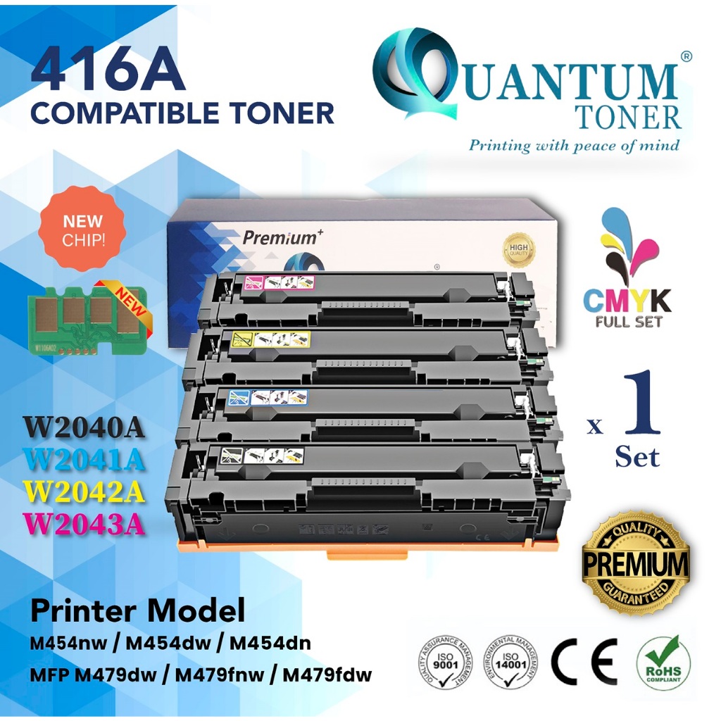Compatible 416A W2040A W2041A W2042A W2043A Toner for HP Laserjet Pro ...