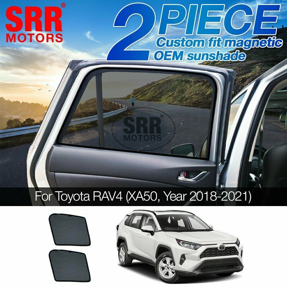 (USED) Custom Magnetic Sun Shade Rear Door Car Window For Toyota RAV4 ... (USED) Custom Magnetic Sun Shade Rear Door Car Window For Toyota RAV4 ...