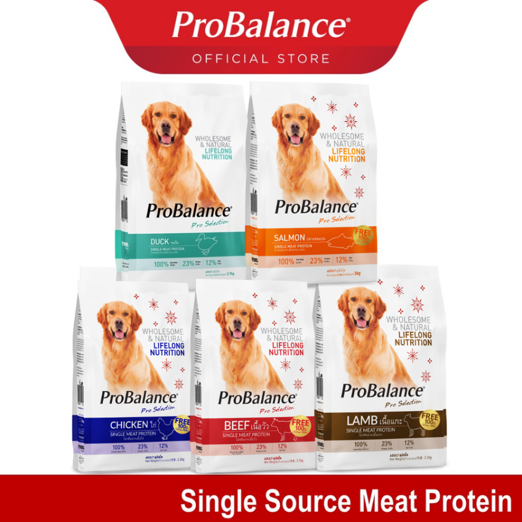 ProBalance Adult Dry Dog Food - Duck/Salmon/Chicken/Beef/Lamb (2.7kg/3kg/3.2kg) | Shopee Malaysia
