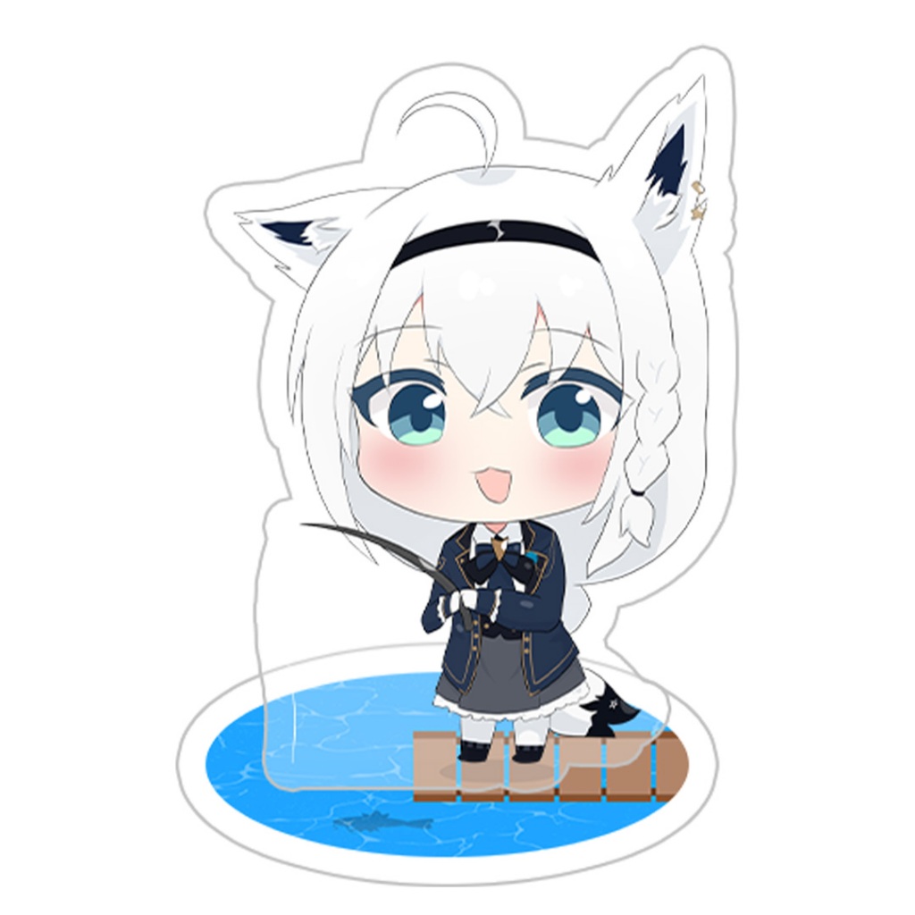 Shirakami Fubuki akaina Chibi Hololive standee | Shopee Malaysia