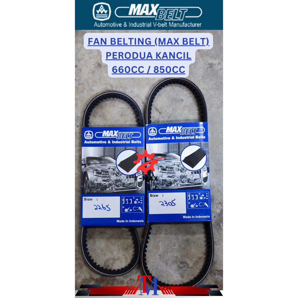 MAX BELT Perodua Kancil 660 850 EX GX Fan belt Air Cond Alternator 2265 ...