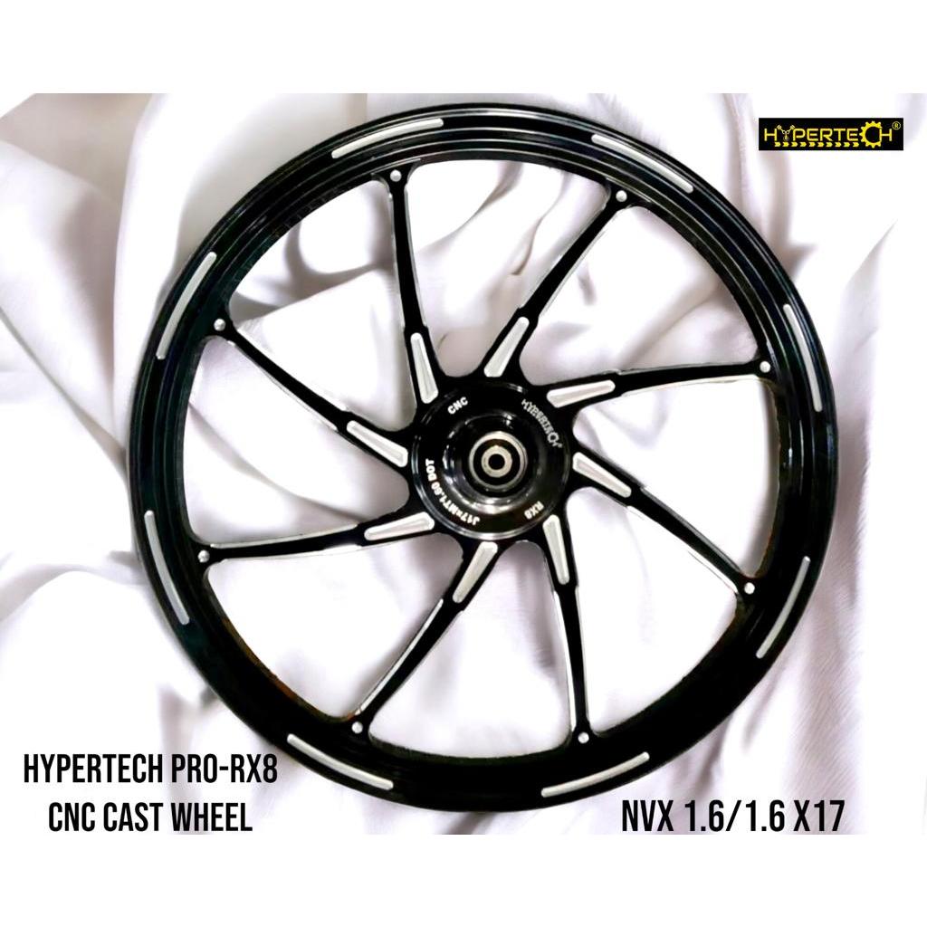 HYPERTECH PRO-RX8 CNC CAST WHEEL NVX SPORT RIM BLACK BLUE ORANGE GREY ...