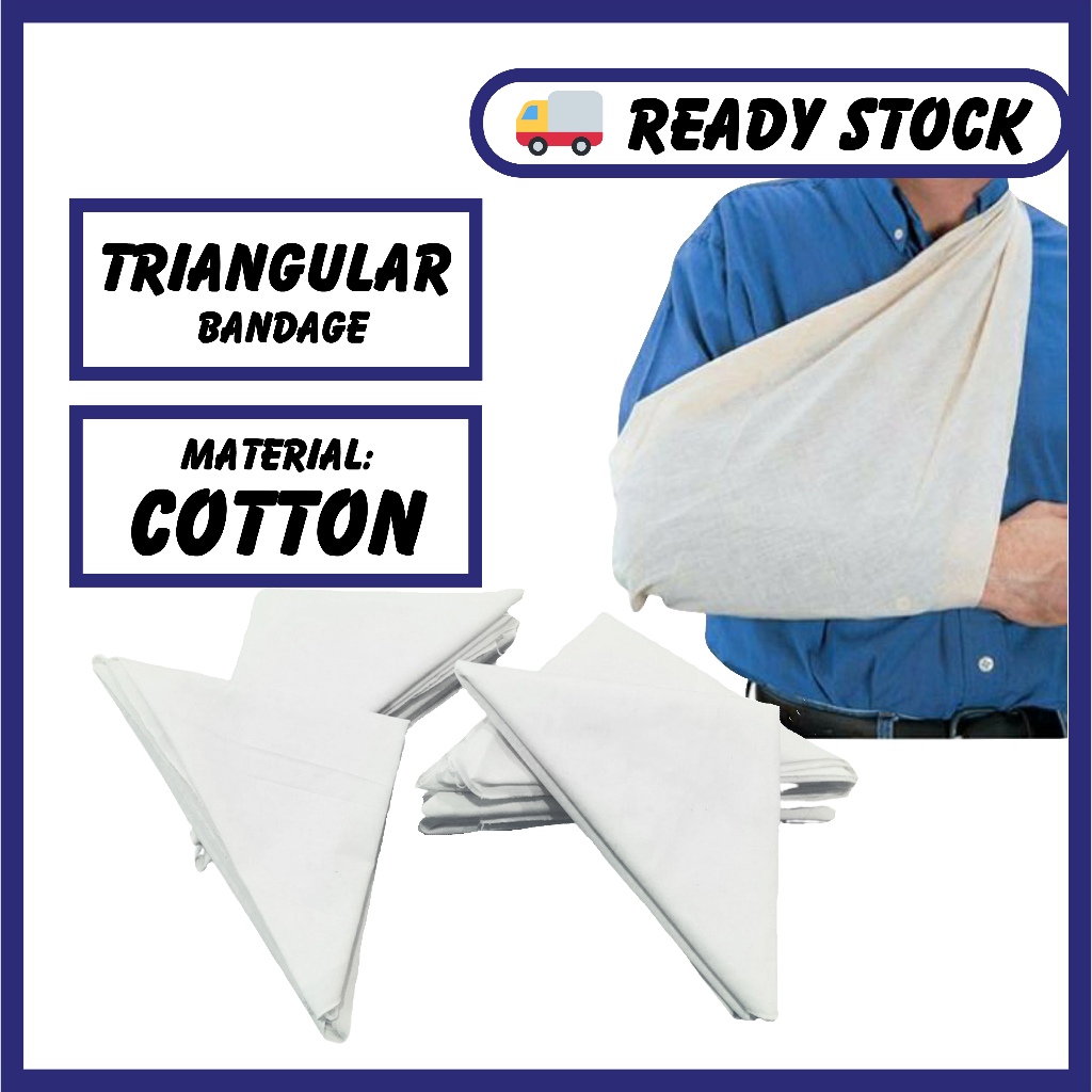 KAIN ANDUH COTTON / PERSATUAN BULAN SABIT MERAH PBSM / WHITE SLING ...