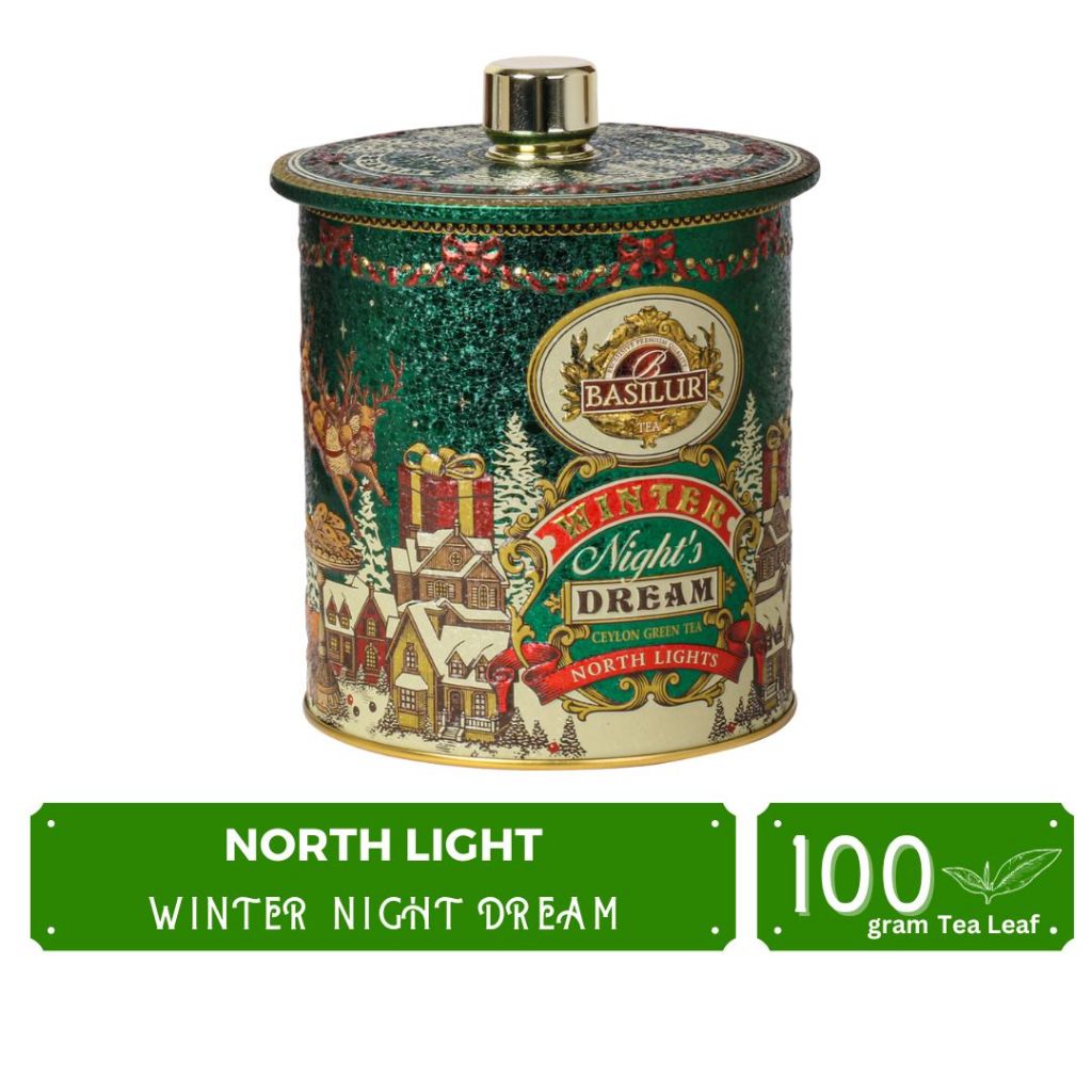 Basilur Winter Night Dream - North Light 100gram Ceylon Green Tea Lose ...