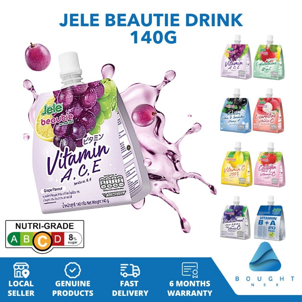 Jele Beautie Drink Jelly Thailand Collagen Glutathione Vitamin A C E ...