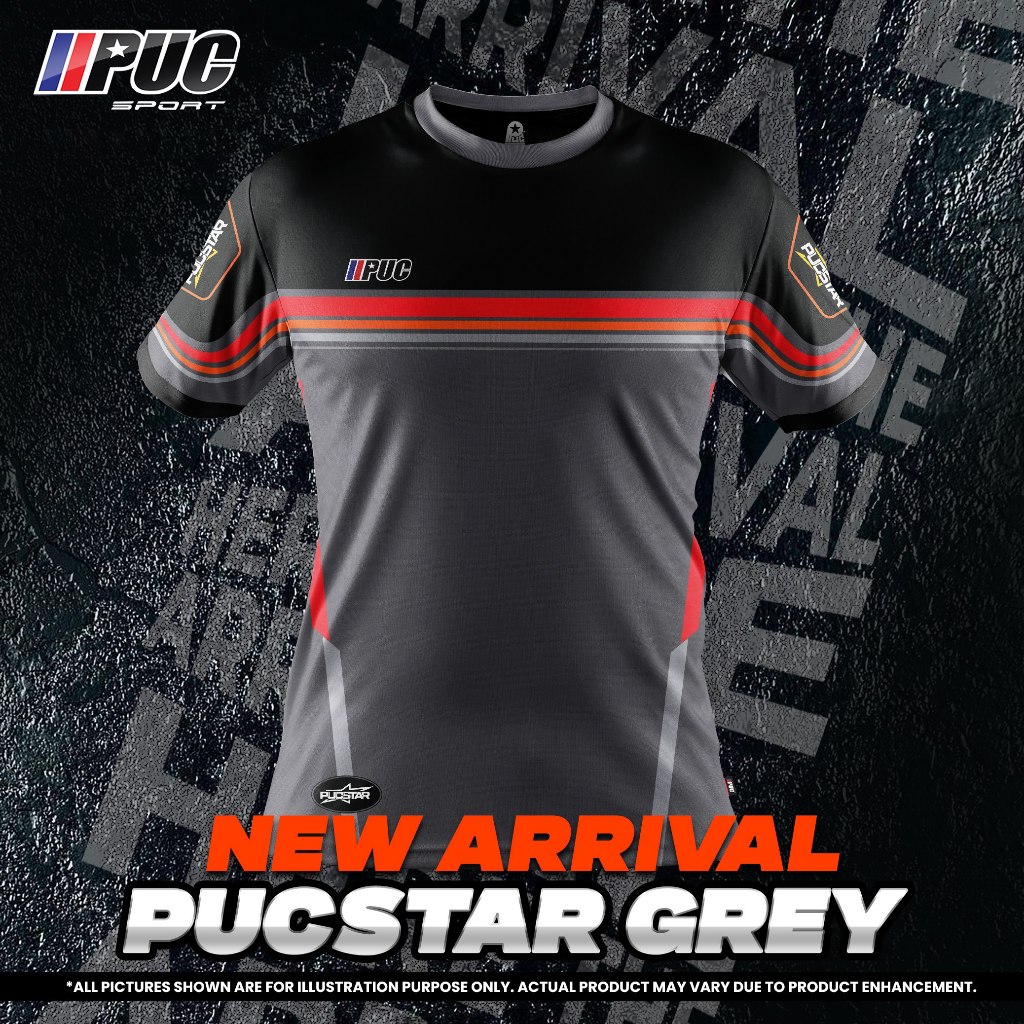 Jersey Puc Star Grey Puc Sport Team Bolasepak/Futsal/Badminton | Shopee ...