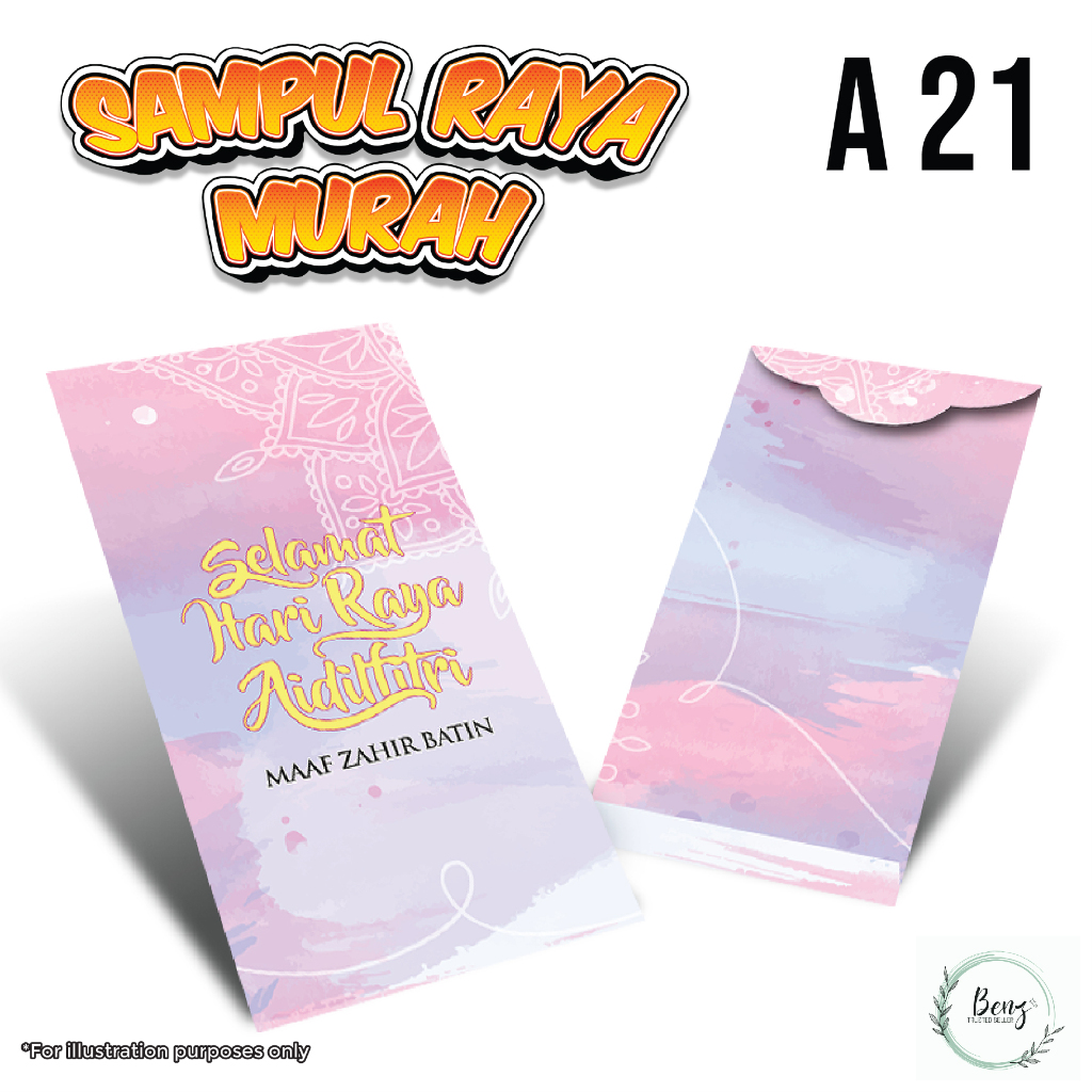 READY MADE | 1 PACKET (5 KEPING) Sampul Raya Murah 2024 | Sampul Raya ...