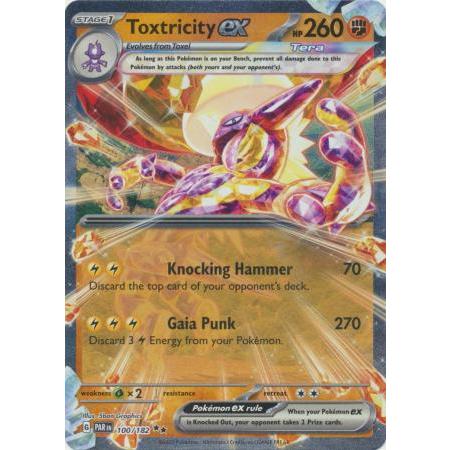 Toxtricity ex / 100/182 / Ultra Rare / Scarlet & Violet Paradox Rift ...