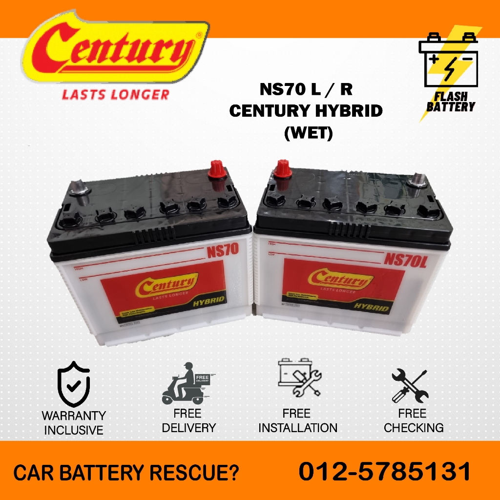 [ Installation Provided ] NS70 | NS70L | D26R | D26L ] Century Hybrid ...