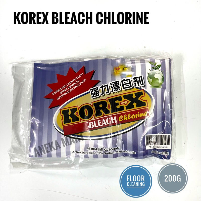 KOREX Serbuk Bleach Chlorine Floor Bleach Chlorine Powder Form ...