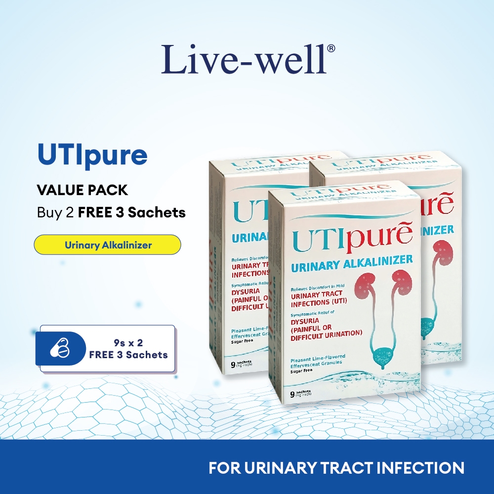 UTIpure Urinary Alkalinizer for UTI Relief & Prevention | Lime Flavored ...