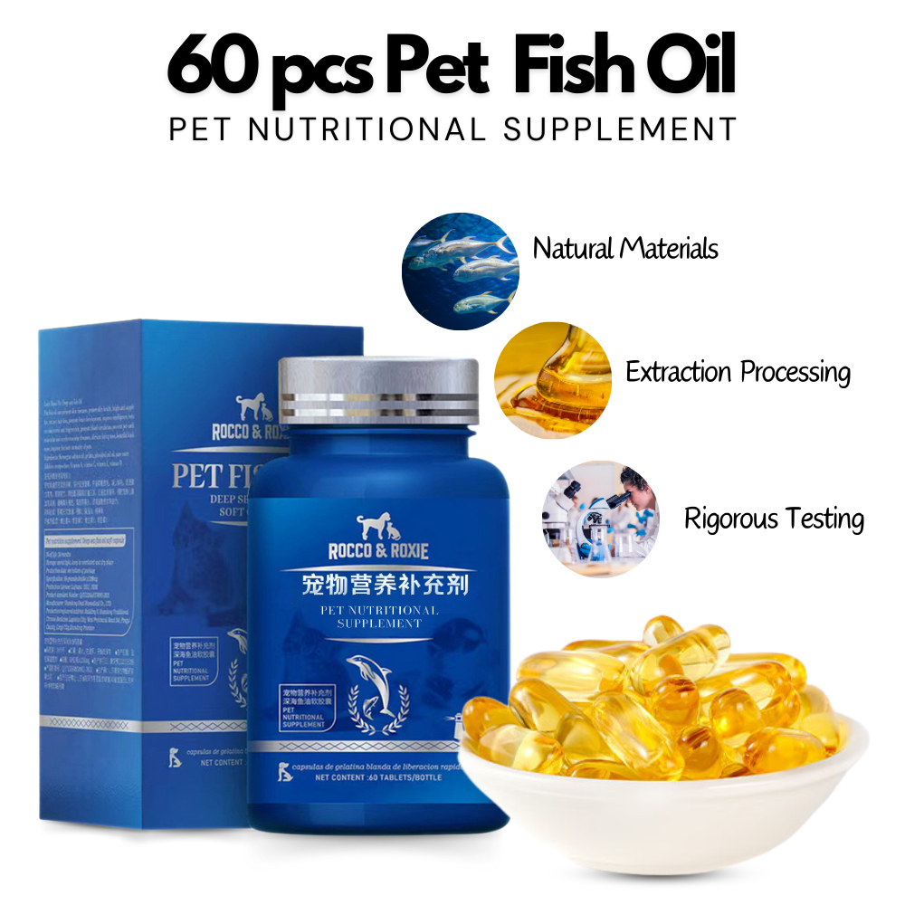 Pet deep-sea Oil capsule for cats and dogs supplemented with pet fish ...
