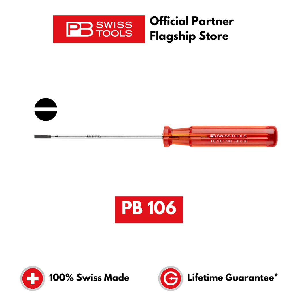 Classic Screwdrivers PB Swiss Tools for Slotted Screw PB 106 | Shopee ...