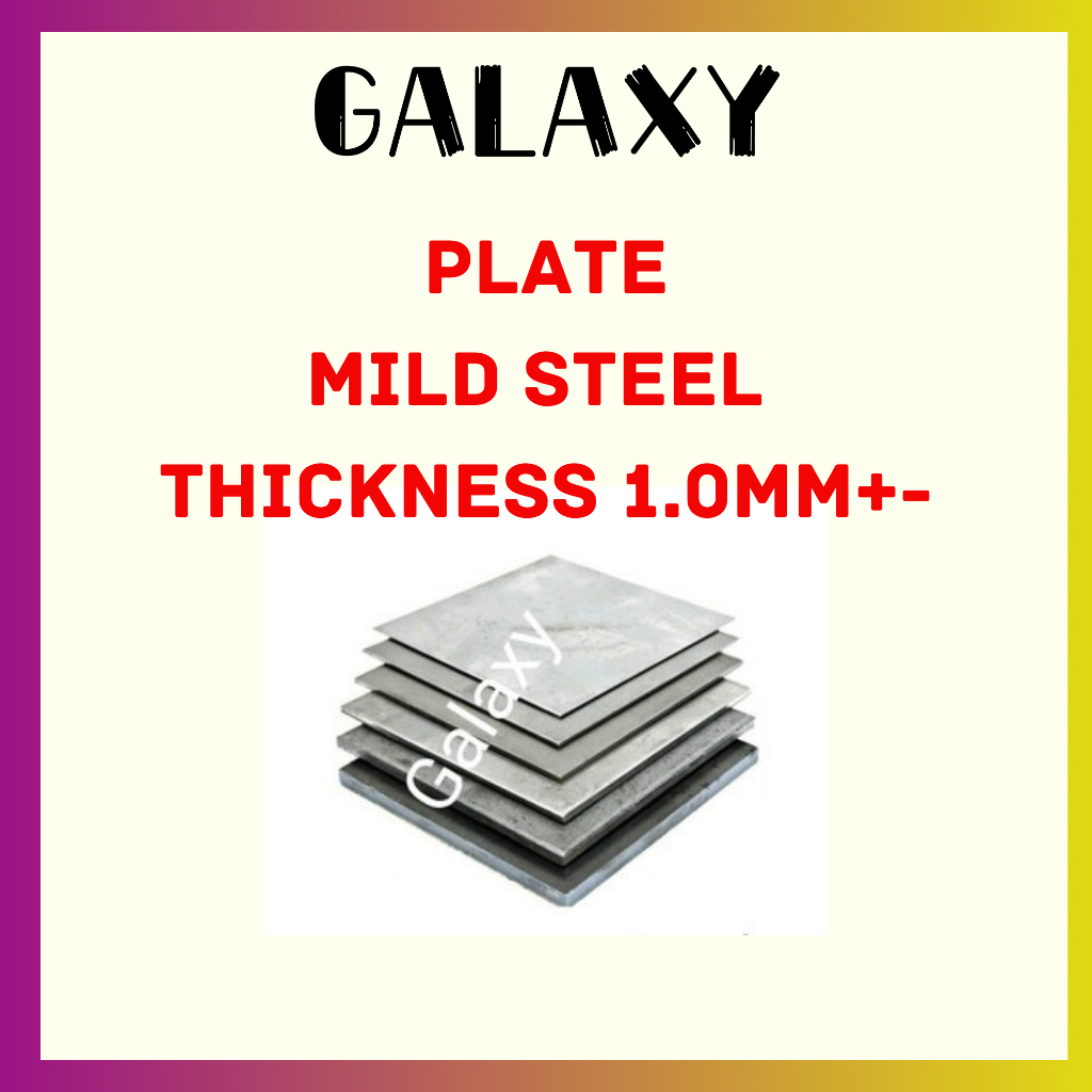 PLATE Mild Steel 1.0mm+- Thickness / Papan Besi / Metal Sheet / Mild ...