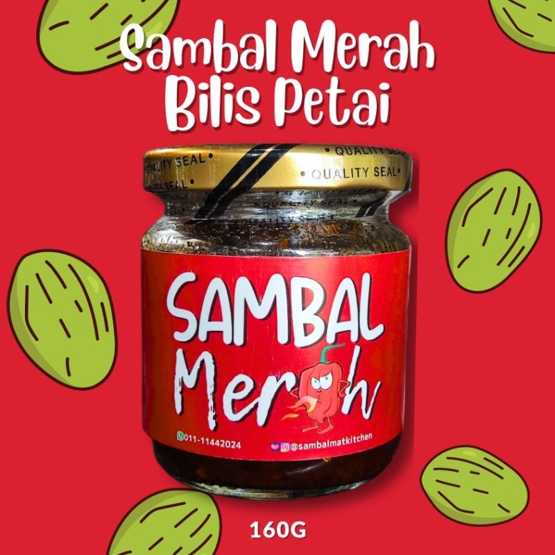 READY STOCK! Sambal Merah Bilis Petai Sambal Tumis Lada Kering [Ready ...