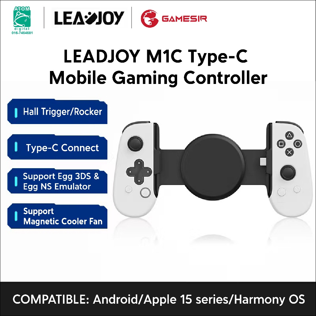 【Send From JB】LEADJOY M1B Lightning /M1C Type C Stretch Game Controller ...