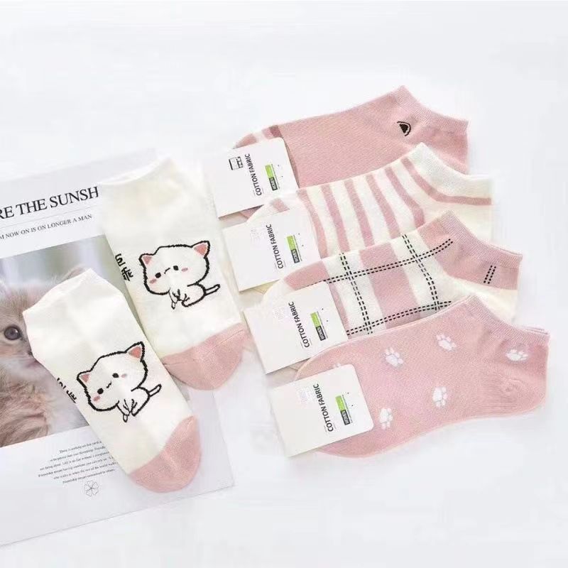 SOCKSTUDIO Bear series Cute Socks (5 pairs/set) Stokin cute Socks women ...