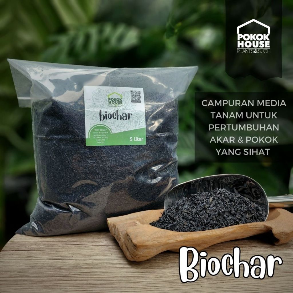 Biochar (5L) - sekam bakar kasar diperkaya dengan bakteria bermanfaat | Shopee Malaysia