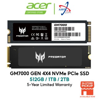ACER PREDATOR GM7000 PCIe GEN 4X4 NVME SSD WITH HEATSINK ( 512GB / 1TB ...