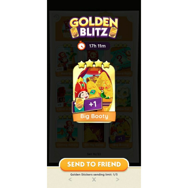 [ MURAH READY SEND ] Monopoly Go Stickers!!! ⅘ ⭐ GOLDEN BLITZ GOOD ...