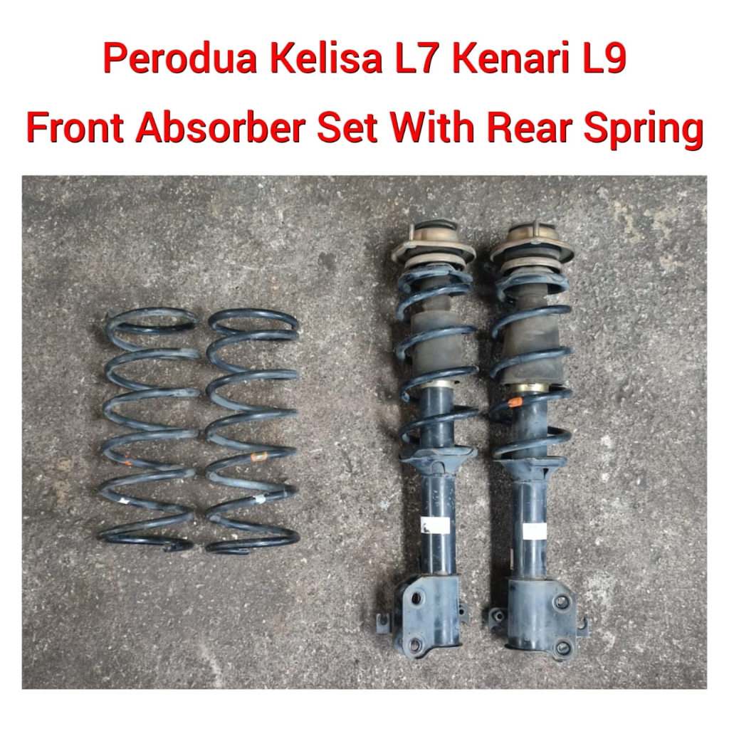 Perodua Kelisa L7 Kenari L9 Front Absorber Set & Rear Spring / Shock ...
