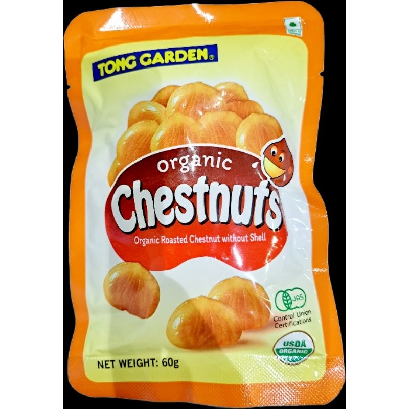 Tong Garden Organic Roasted Chestnuts without shell (60g) | Shopee Malaysia