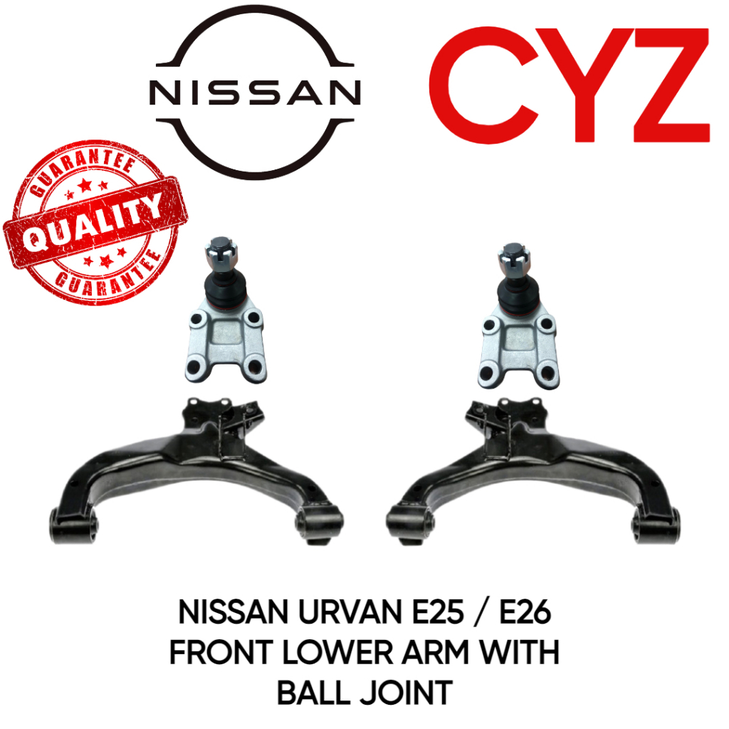 Front Upper / Lower Arm NISSAN URVAN E25, E26 NV350 3.0CC 2007-2017 LH + RH (WITH BALL JOINT ...