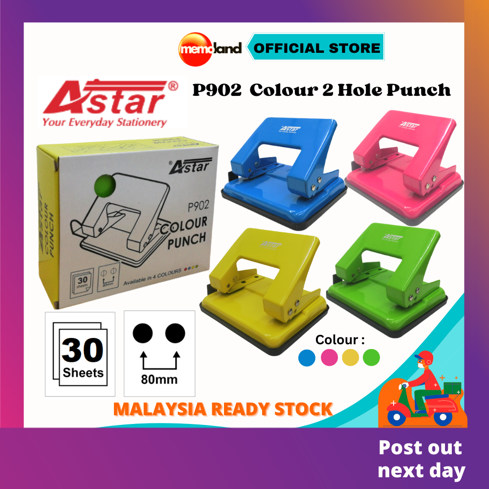 ASTAR COLOUR PUNCH 2-HOLES (P902) / PENEBUK LUBANG / 打动机 | Shopee Malaysia