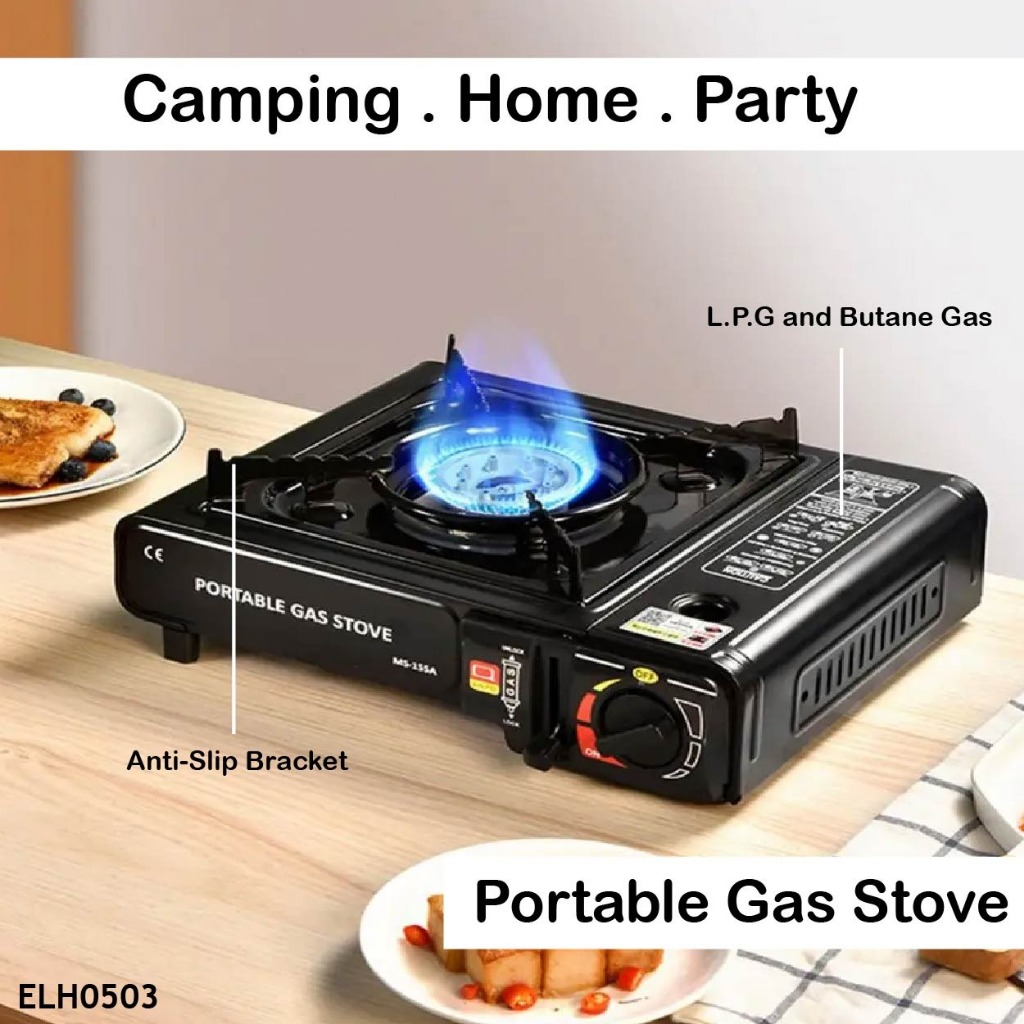 Mini Gas Stove Portable For Out Door Camping Gas Masak Dapur | Shopee ...