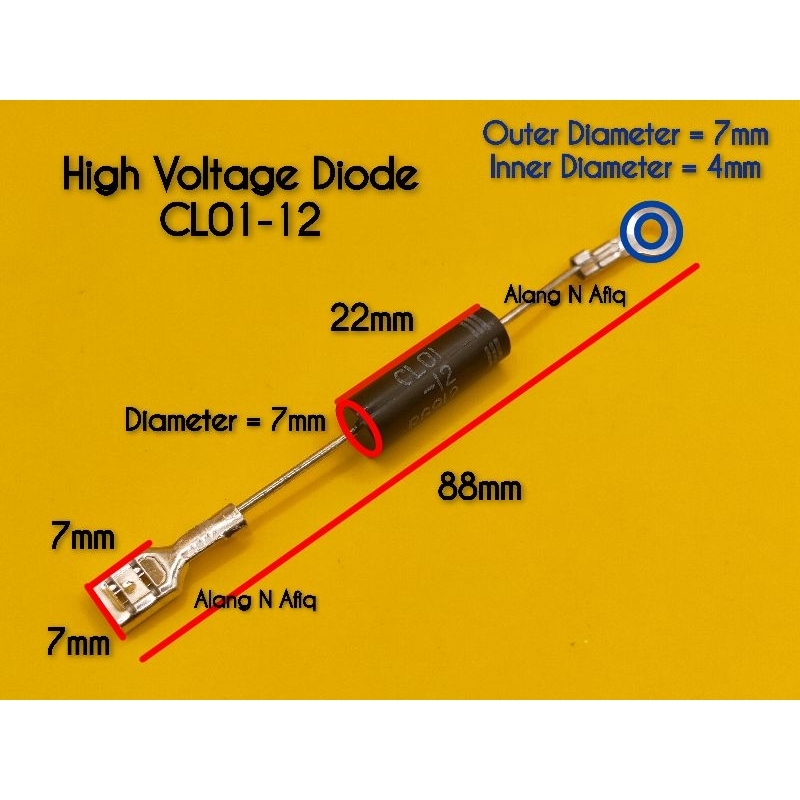 💥READY STOCK💥 MICROWAVE High Voltage Diode CL01-12 HV diode | Shopee ...