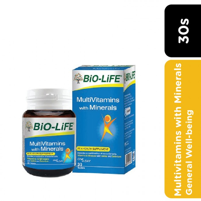BIO-LIFE Multivitamins and Minerals 30s | Shopee Malaysia