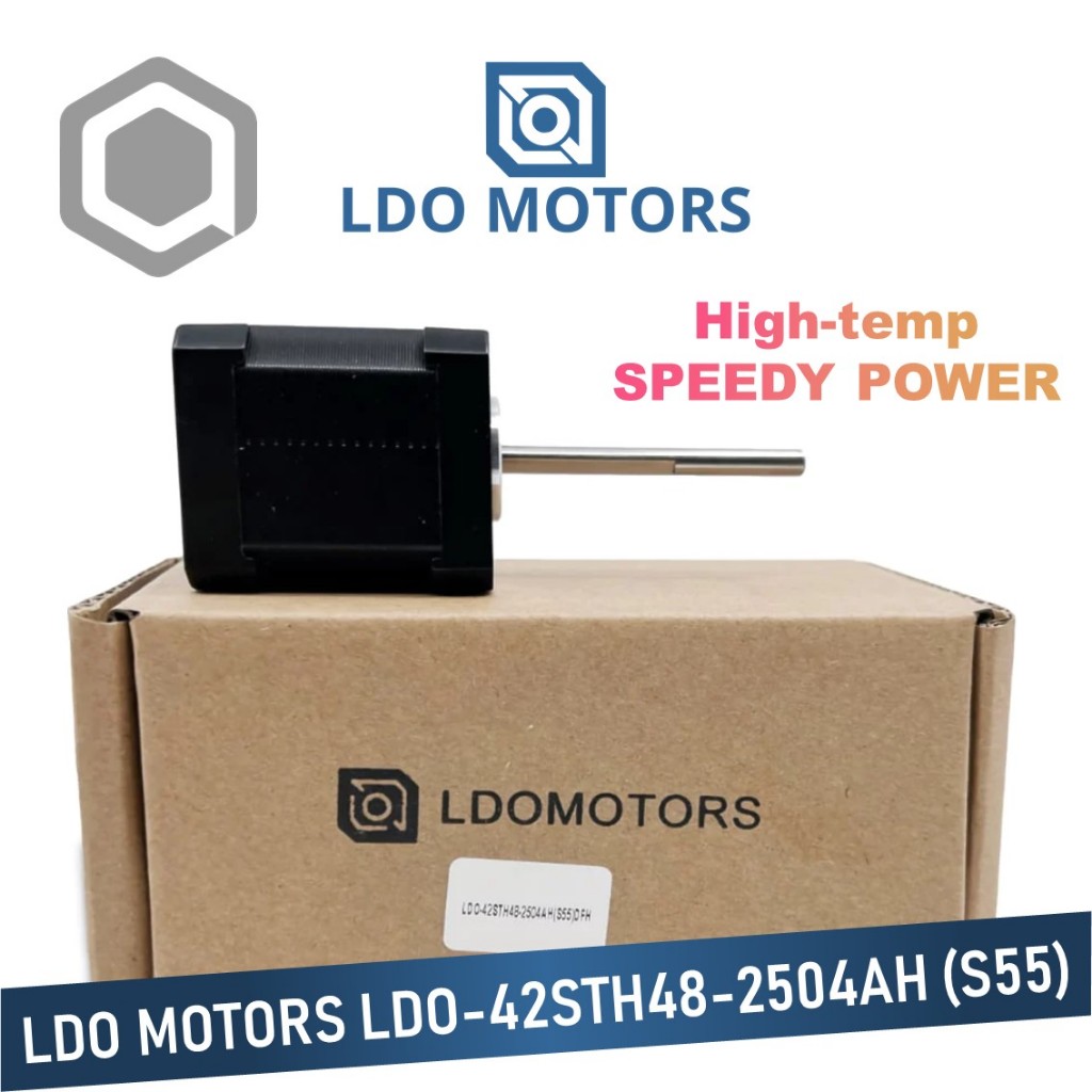 LDO MOTORS Speedy Power LDO-42STH48-2504AH (S55) Long-shaft - High ...