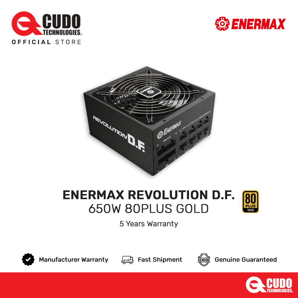 Enermax Revolution D.F. Series 650W 80Plus Gold Certified Fully Modular ...