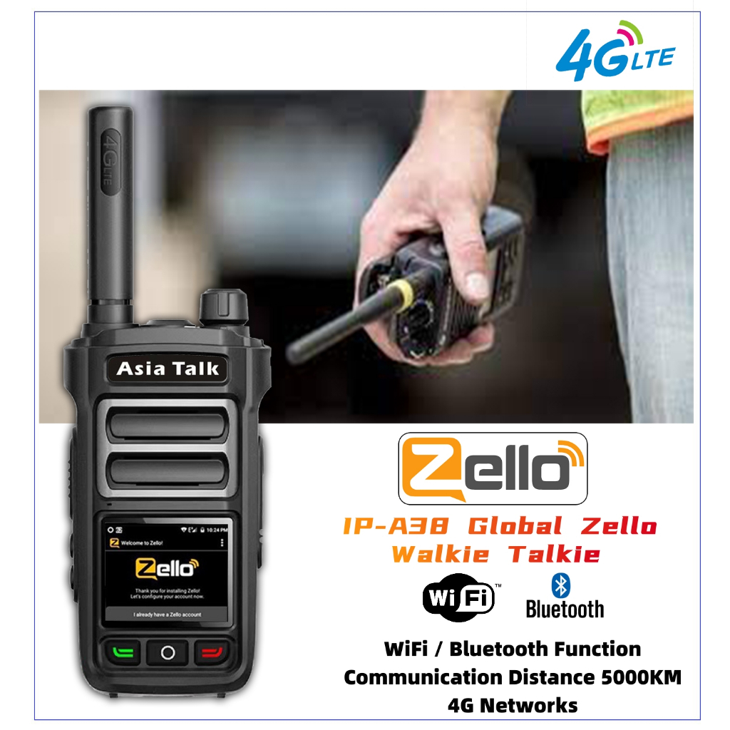 IP-A38 5000KM Zello Android Worldwide Walkie Talkie Global Intercom ...