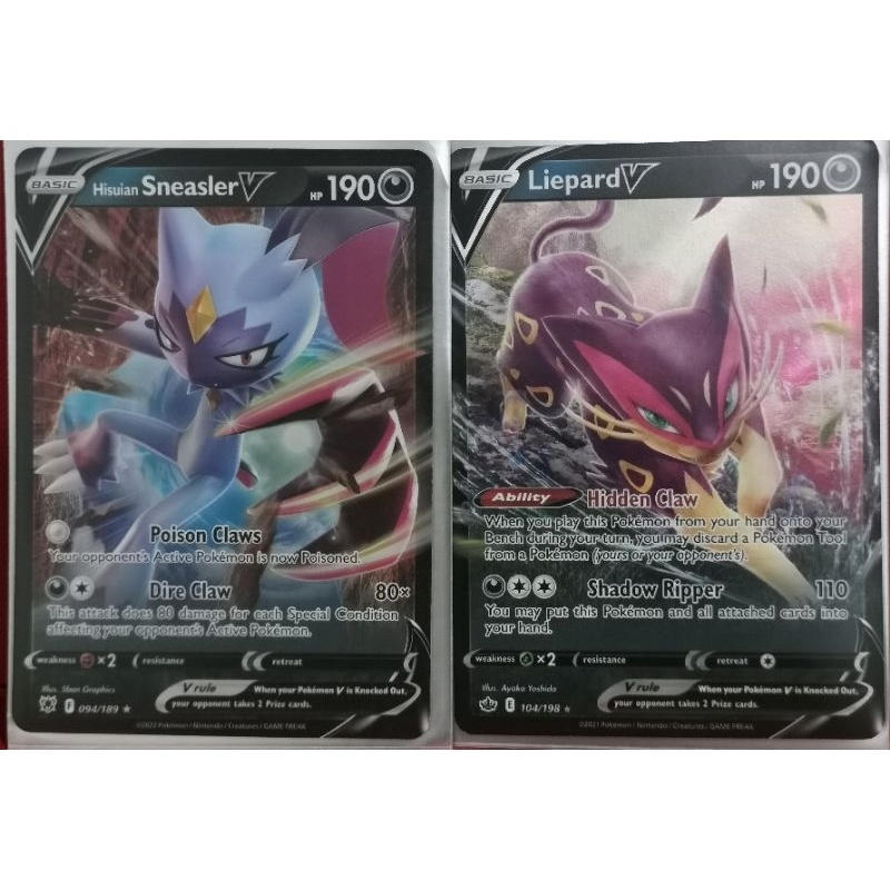 Pokémon TCG[set]🔥-Sneasler V / Liepard V | Shopee Malaysia