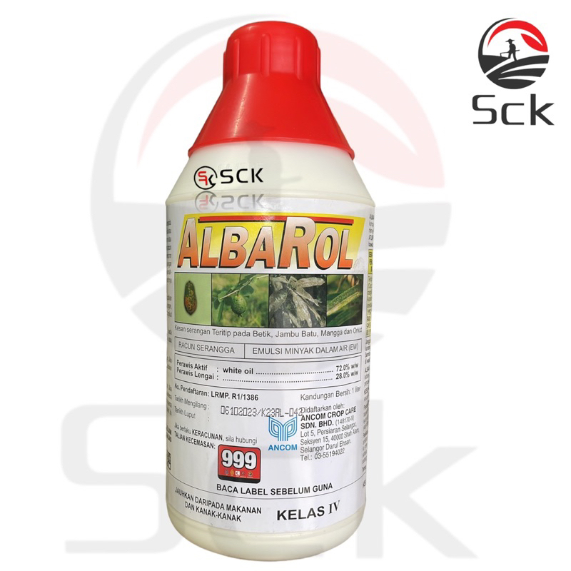 ALBAROL 1L Racun serangga/Ancom white oil 72%/Pelekat gam kawalan ...