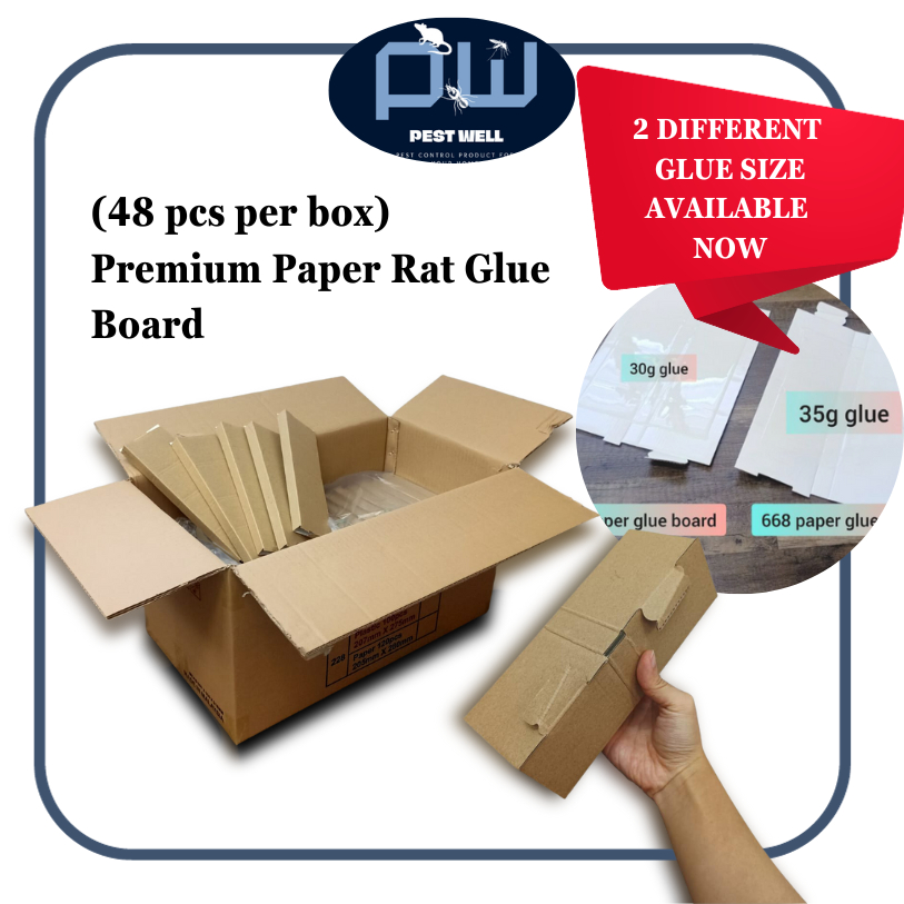 (50 pcs per box) Premium Paper Rat Glue Board/ Super Strong Glue/Paper ...