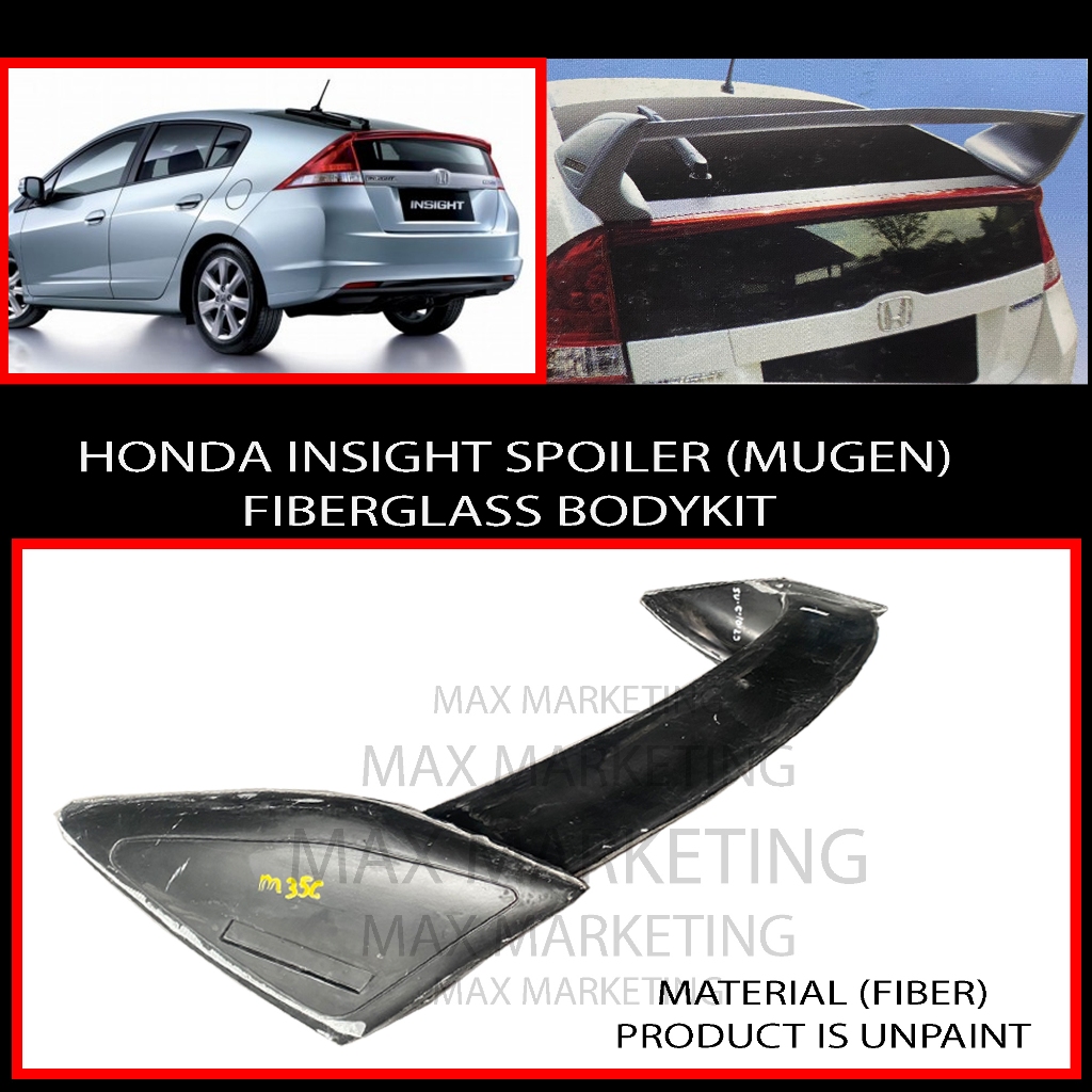 M356 HONDA INSIGHT SPOILER (MUGEN) FIBERGLASS BODYKIT | Shopee Malaysia