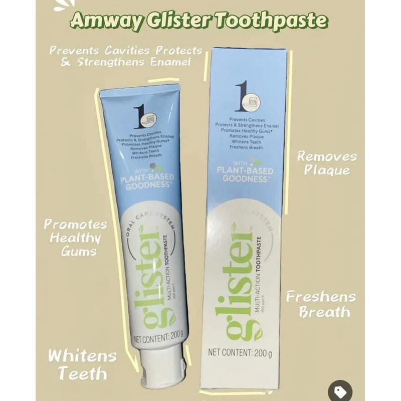 Glister Toothpaste Multi Action Amway | Shopee Malaysia