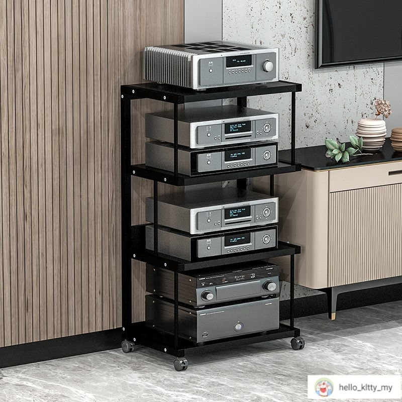 Adjustable HIFI Rack Audio Video equipment rack cabinet Printer storage ...