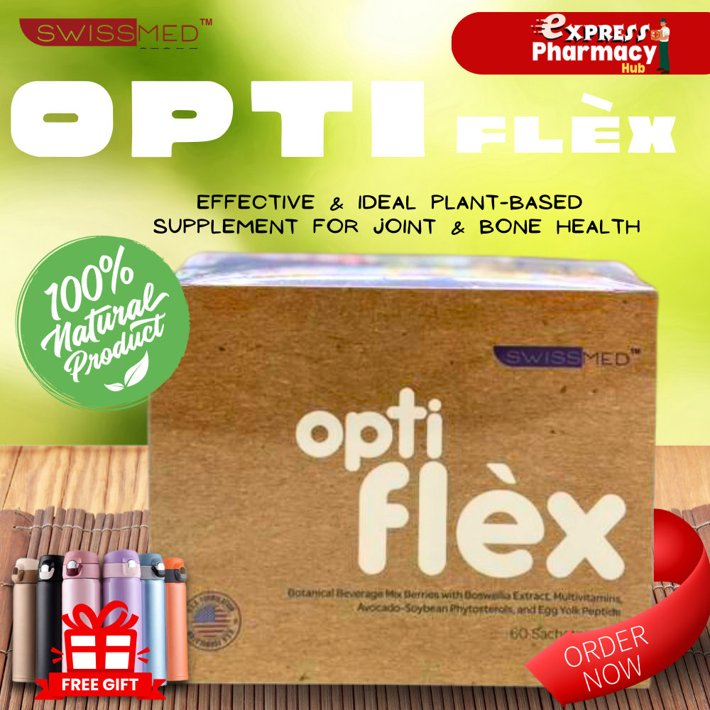 [PHARMACY STOCK!! 100% ORIGINAL][FOC THERMOS WITH EVERY UNIT] Swissmed Opti-Flex 60 sachets ...