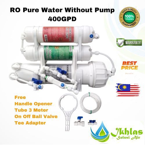 RO Water DIY #400GPD / RO Pure Water Without Pump , Can use for Water ...