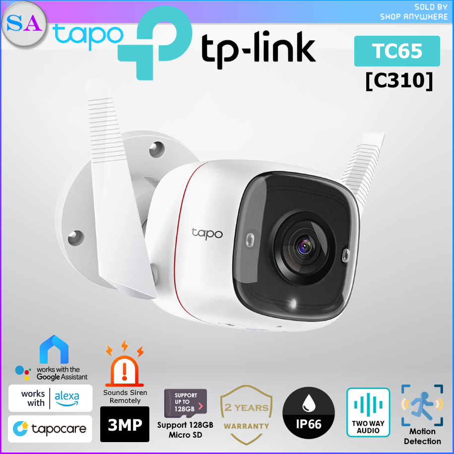 TP-Link Tapo TC65 - [C310] Wireless Outdoor Security Wifi Camera 3MP HD ...