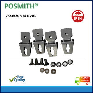 POSMITH IP54 Metal Enclosure Electrical Panel Box H500mm X W400mm X ...