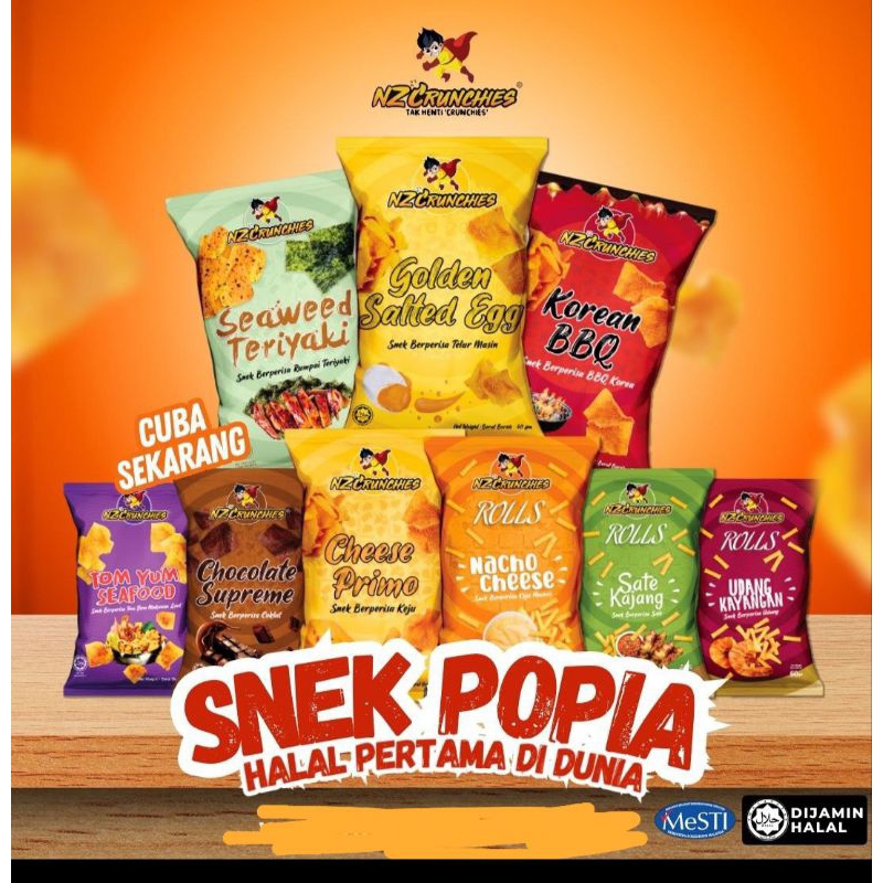 NZ Crunchies Mini Pek 45gm Plastik Popia Rangup Viral READY STOCK ...