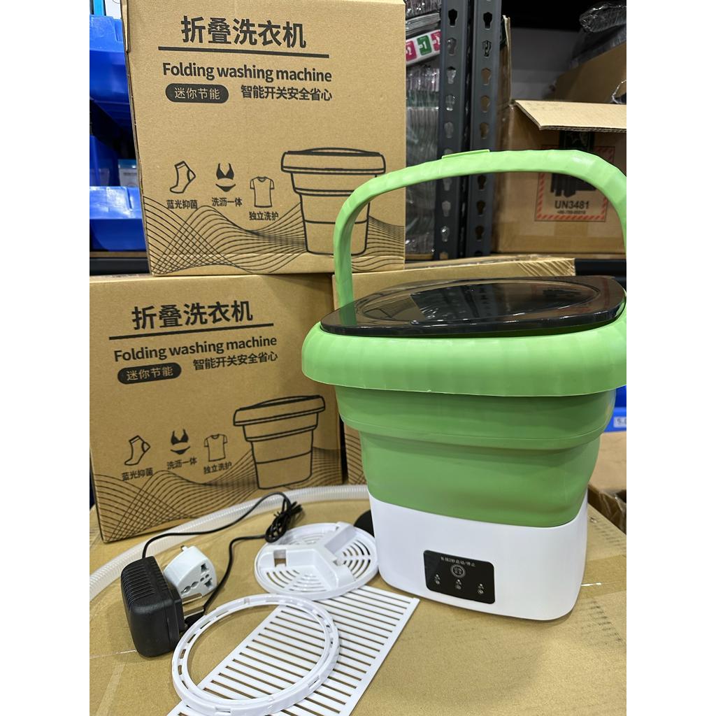 6L MINI PORTABLE FOLDING WASHING MACHINE MESIN BASUH CUCI BAJU SAIZ ...