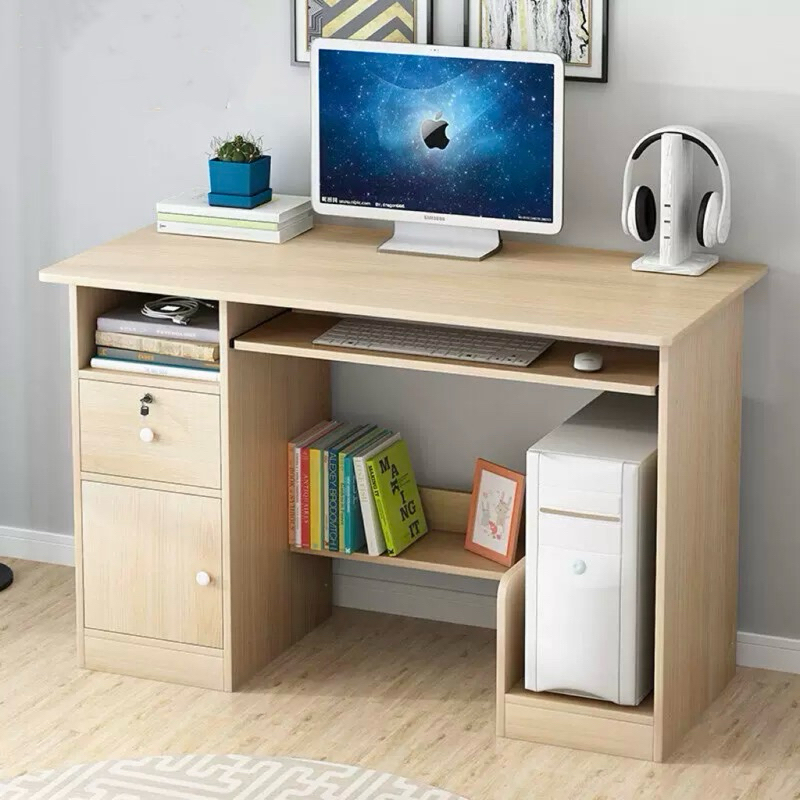 80 / 90 / 100 / 120cm Computer Desk with Keyboard Tray And Drawers ...