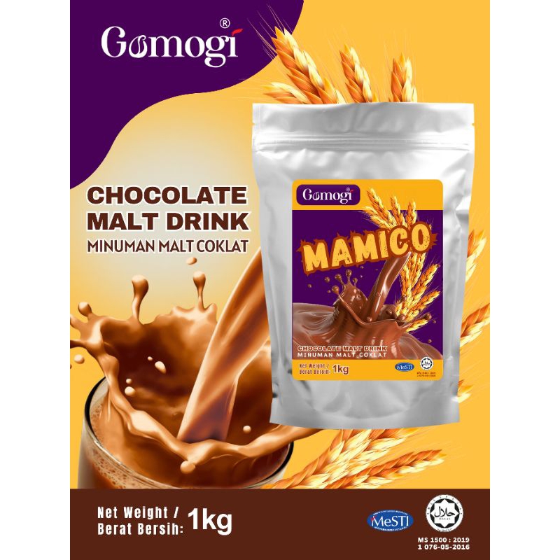 MAMICO 1KG CHOCOLATE MALT DRINK POWDER / MINUMAN MALT COKLAT PRODUK BY GOMOGI | Shopee Malaysia