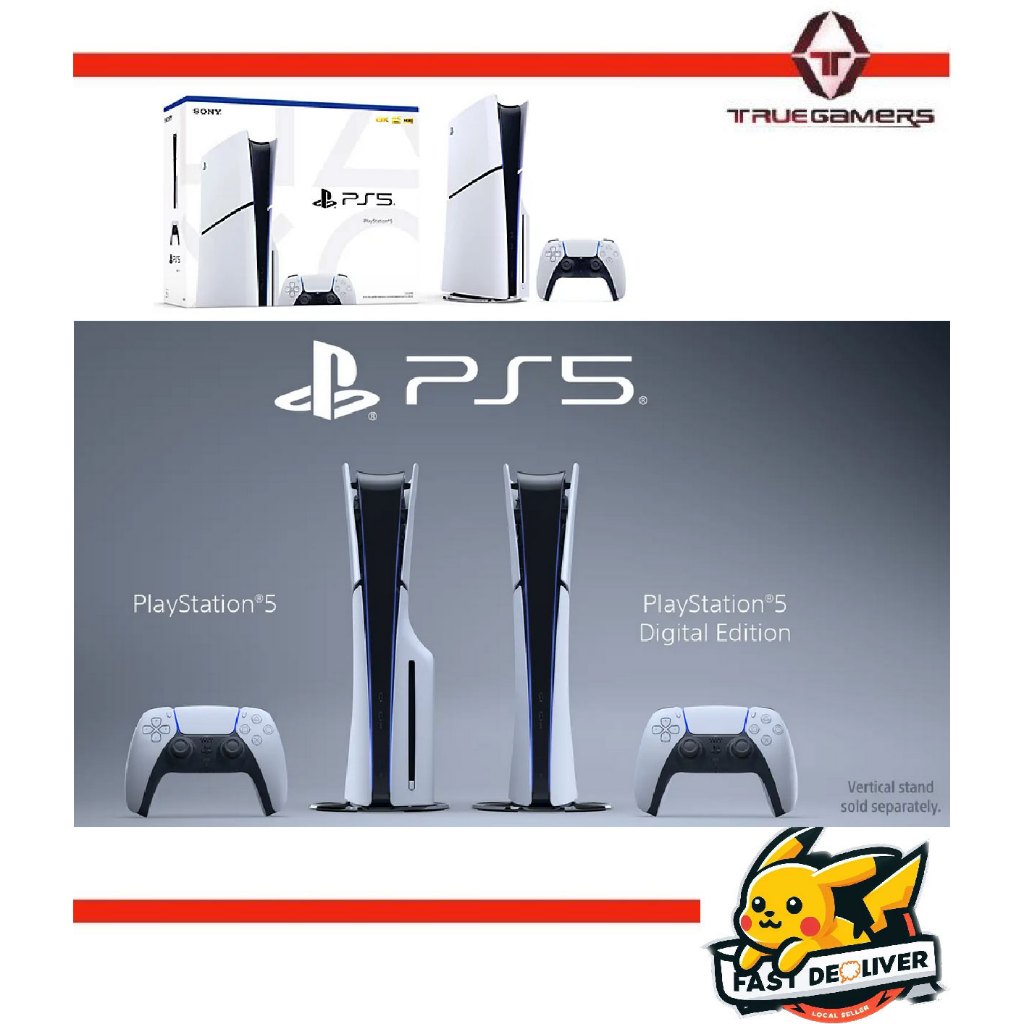 Playstation 5 PS5 Slim Console 1TB Disc | Digital Version - (15 ...