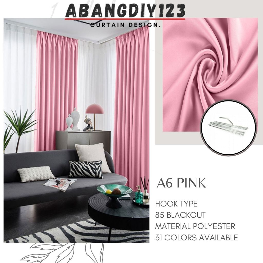 A6 Ready Made Curtain!!Siap Jahit Langsir,Langsir RAYA Kain Tebal ...